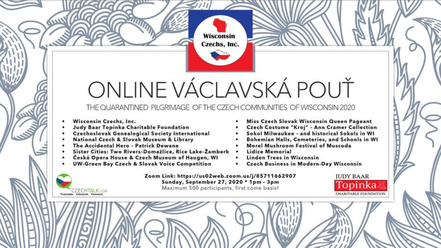 Wisconsin Czechs, Inc. Program (Online Event) | Czechoslovak ...